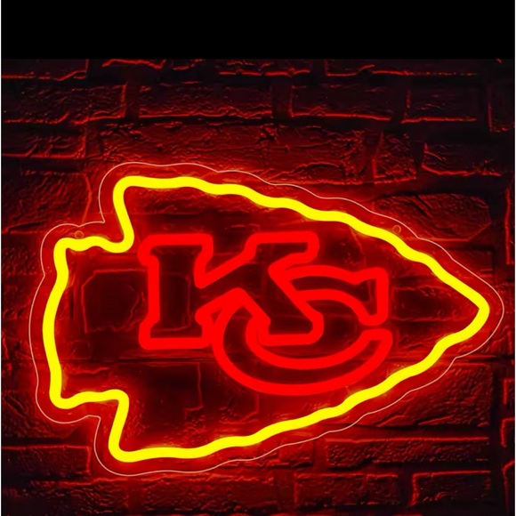 Wall Decor | Copy Kansas City Chiefs Football Neon Led Sign | Poshmark